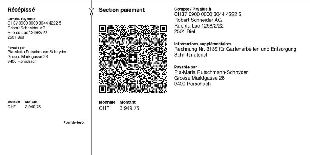 Exemples de QR-factures | QR Invoice Solutions